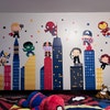 Superhero Wall Decal Superhero Background Superhero Fabric - Etsy