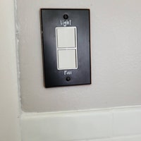 Custom Light Switch Labels // Light Switch Stickers // Light Plate ...