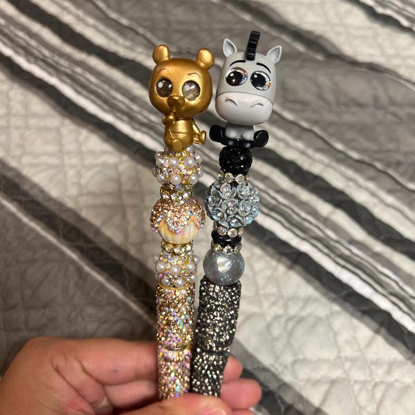 Sparkly Rhinestone Beadable Diy Pens Many Colors To Choose From Etsy