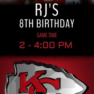 Kansas City Chiefs Digital Birthday Card - Etsy