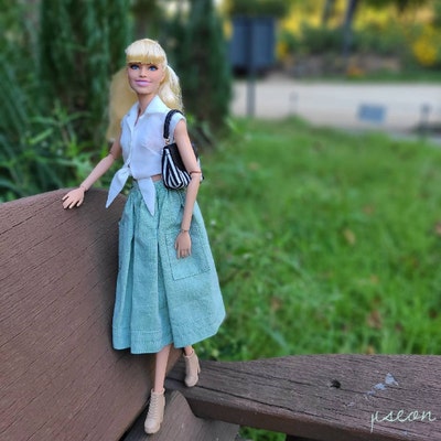 Top and Skirt PDF Pattern Download for Yoga Barbie or More 12dolls by ...