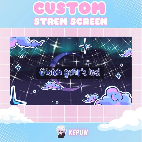 Custom Animated Stream Screen Pack / Custom Twitch Stream Screen ...