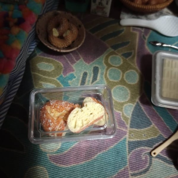 Miniature White Bread, Miniature Round Bread, Scale 1/12, Scale 1/6 ...