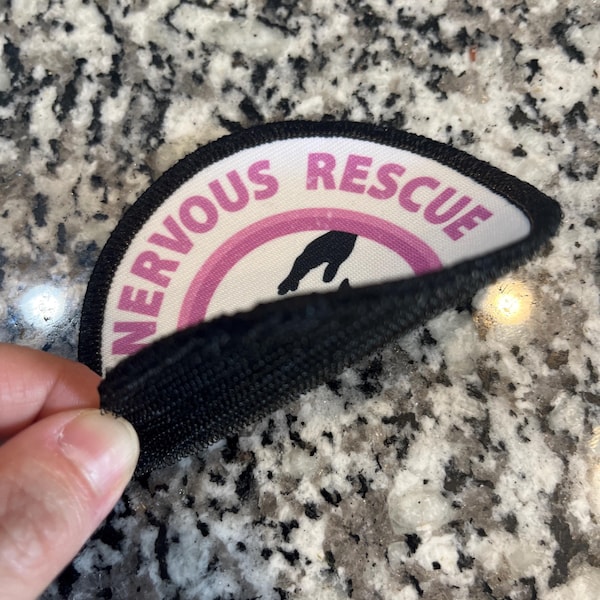 Working Dog Do Not Pet Double Sided Leash Wrap Pink Dog Patch Set With VELCRO ® Brand Hook ...