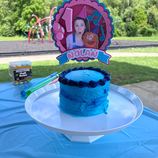 Bubble Gum Ms. Rachel Glitter Cake Topper - Etsy