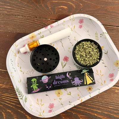 Mystery Rolling Trays Metal Rolling Tray Unique Design Tray Small Rolling Tray Cute Girly Tray ...
