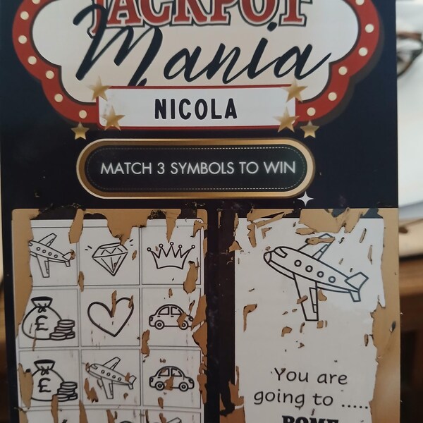 Scratch Card: Holiday, Birthday, Concert Reveal Gift Personalised ...