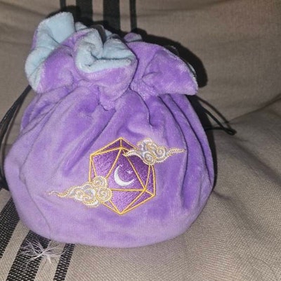 Dreamy Multi Pocket Dice Bag. Transportable Dice Storage for TTRPG Dice ...