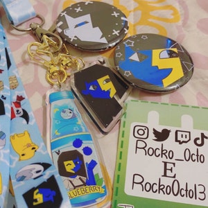 ENA Merch Bundle W/ Charms, Buttons, and a Lanyard - Etsy