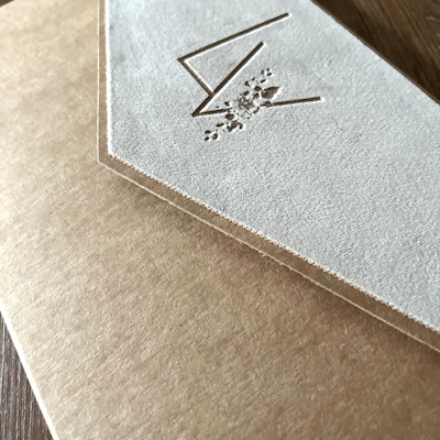 Velvet Folder, Envelope for Prints 15x21 Cm, With Custom Designed ...