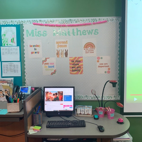 Rainbow Bright Classroom Poster Pack | Rainbowclassroom Decor ...