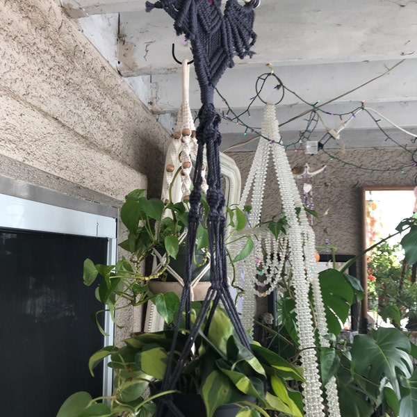 Gothic Bat Decor, Hanging Macrame, Witchy Room Decor, Modern Halloween ...