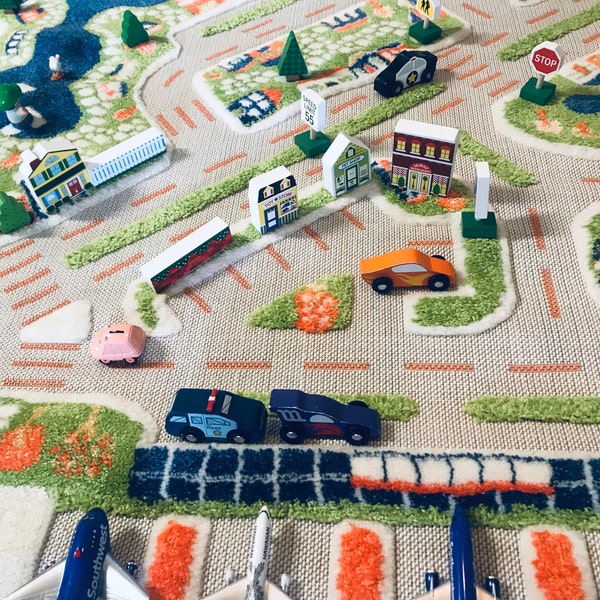 IVI 3D Mini City Nursery Toddler & Kids Montessori Play Mat Rug Soft ...