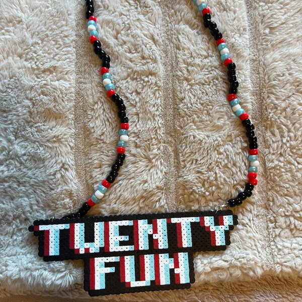Excision Flame Fire Perler With Detachable Kandi Necklace - Etsy