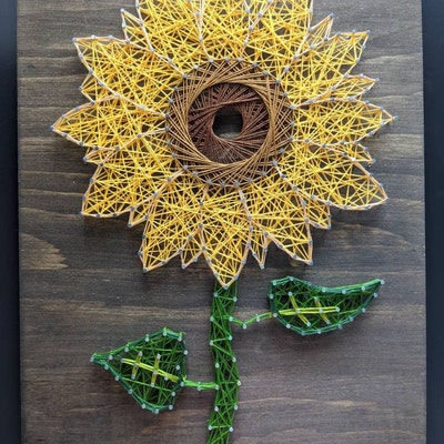 Sunflower String Art Craft Kit: Create Your Own Floral Wall Art Perfect ...