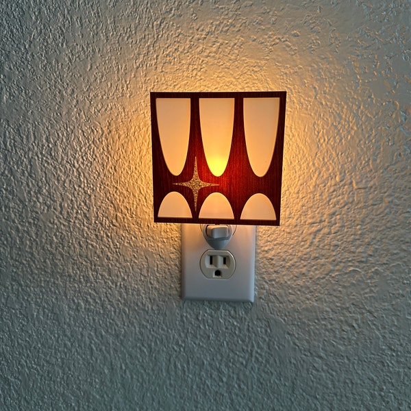 Mid Century Modern Night Light | Broyhill Brasilia Style Retro Decor ...