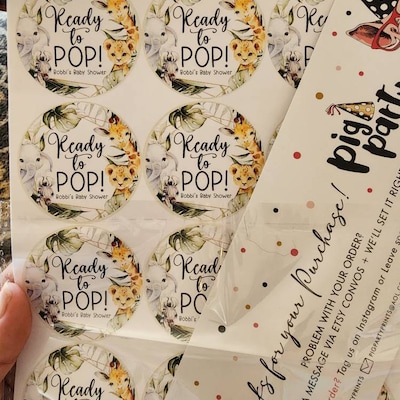 Personalized Sprinkles Baby Sprinkle Stickers Sprinkle Theme - Etsy