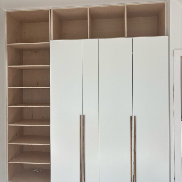 Minimalist Oak Wood Handles, Ikea Pax Upgrade, 95-110cm. - Etsy