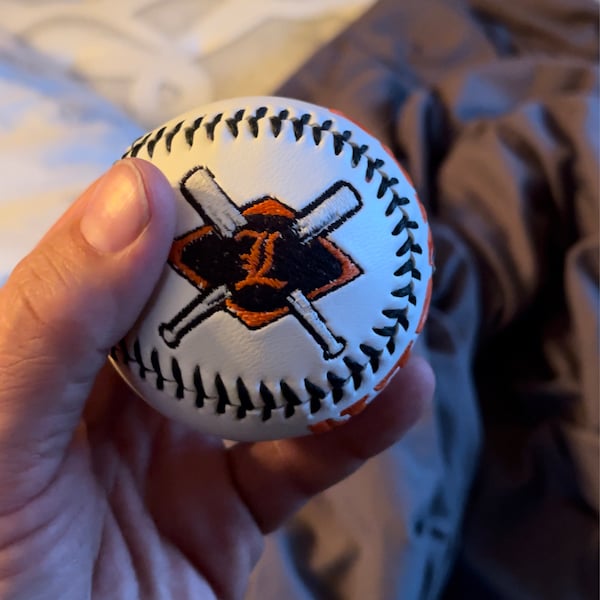 Custom Baseball, Embroidered Baseball, Baseball Gift, Coach Gift ...