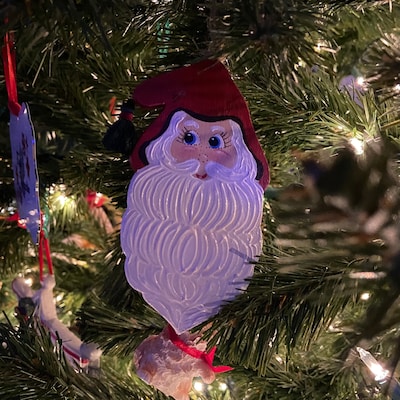 French Santa, Père Noël, Santa Christmas Ornament, Holiday Tree ...