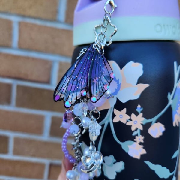 Pink Flower Phone Charm Beaded Lotus Flower Phone Strap Fairycore ...