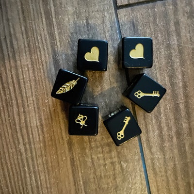 One Custom Dice With Your Choice of Pips Personalized D6 Engraved Dice ...