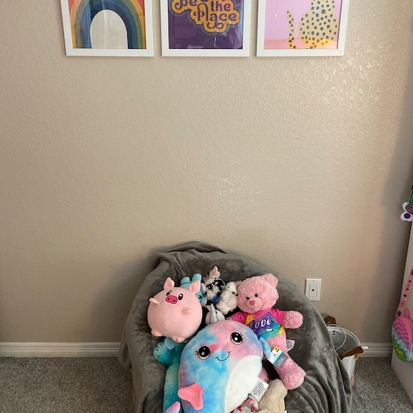 Retro Wall Art Set of 11, Trendy Art Print Bundle, Dorm Wall Decor ...