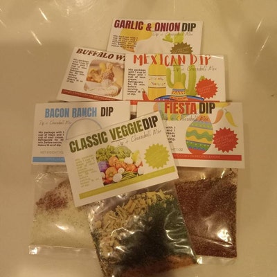 Pick Your Own Flavors 4 Pack Dip Mix Packages Perfect for Appetizers ...
