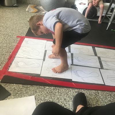 Printable Hopscotch Hands and Feet Game, Kids Learning Activities for ...