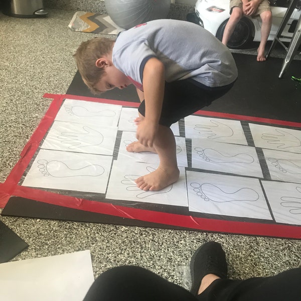 Printable Hopscotch Hands and Feet Game, Kids Learning Activities for ...