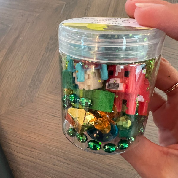 Minecraft Inspired Party Favor Play Dough Jars - Etsy Canada