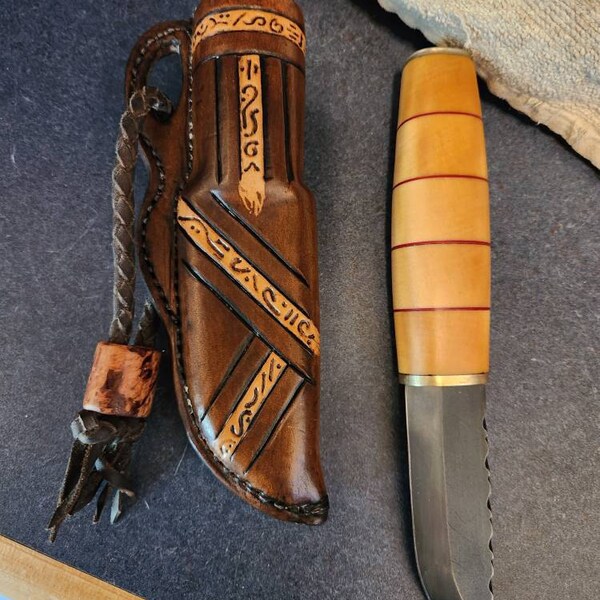 Hand Forged Ferrier’s Rasp Bowie Knife With a Custom Leather Sheath - Etsy