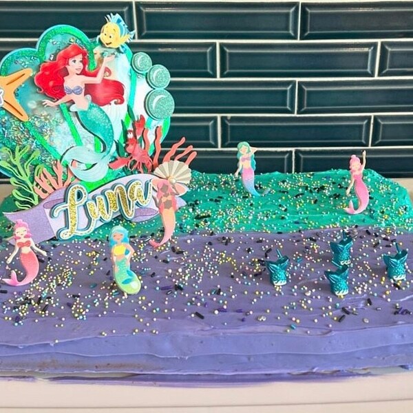 Mermaid Cake Topper - Etsy