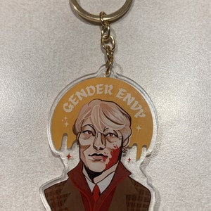 Hannibal Lecter 'gender Envy' Acrylic Charm Keychain - Etsy
