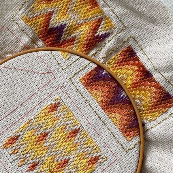 Bargello Sampler - Etsy