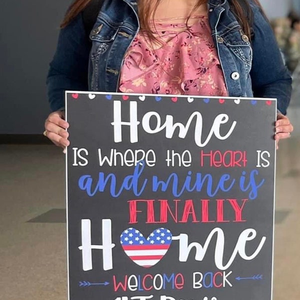 PRINTABLE FILE Military Homecoming Printable Sign - Etsy