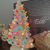 15" Ceramic Bisque Slender 4" Deep SCIOTO Windowsill Christmas Tree W ...