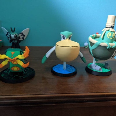 Custom Pokemon Figure 3D Printed Regular and Shiny Collectible Pokemon ...