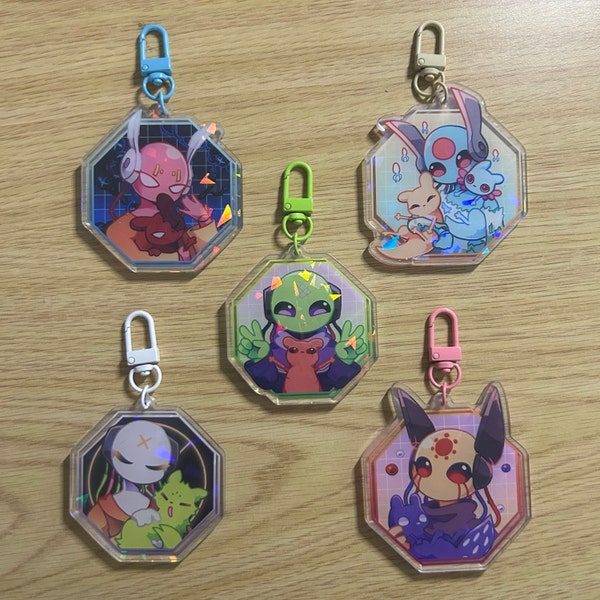 READ LAST IMAGE Rain World Iterator Holographic Acrylic Charms - Etsy