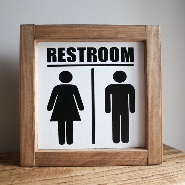 Restroom - Rustic, Farmhouse, Handmade and Hand Painted Bathroom/toilet ...