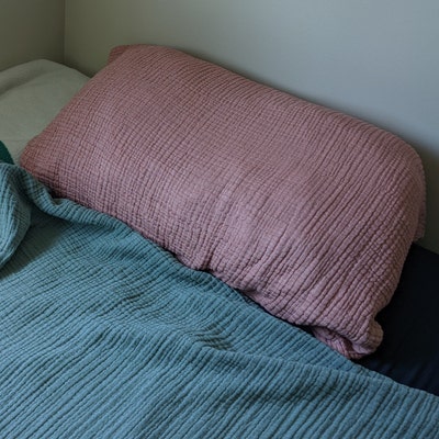 Dual Color Morrocan Tan Adult Gauze Blanket, Cotton Muslin Bed Cover ...