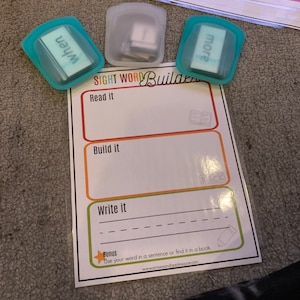 Sight Word Practice, Printable Spelling Game, Kindergarten Sight Words ...