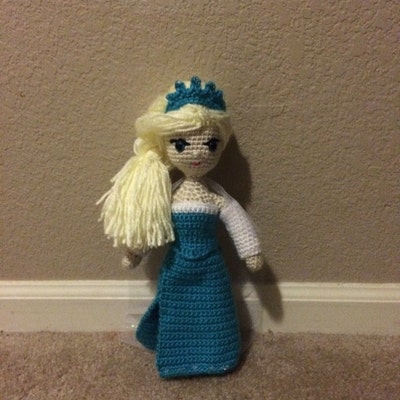 Crochet PATTERN, Crochet Doll Pattern, FROZEN, Queen Elsa, Amigurumi ...