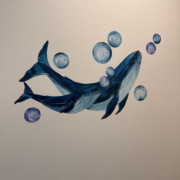 Watercolor Aqua Blue Bubbles Wall Decal Set • Underwater Bubble Wall ...