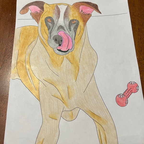 Custom Coloring Page - Etsy