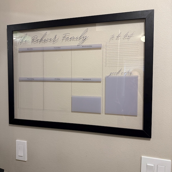 Acrylic Monthly Calendar for Wall - Personalized Whiteboard Office ...