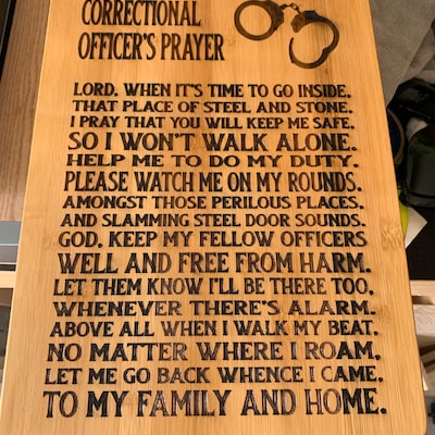 Correctional Officers Prayer Digital File for Cricut or Silhouette ...