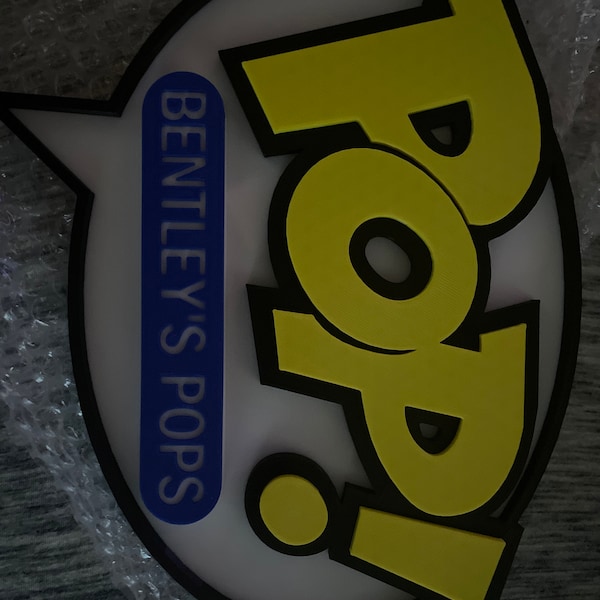 Custom Funko POP Logo Display Sign With Categories - Etsy