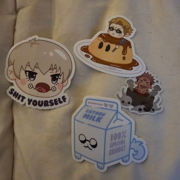 Catoru Gojo Milk Sticker - Etsy