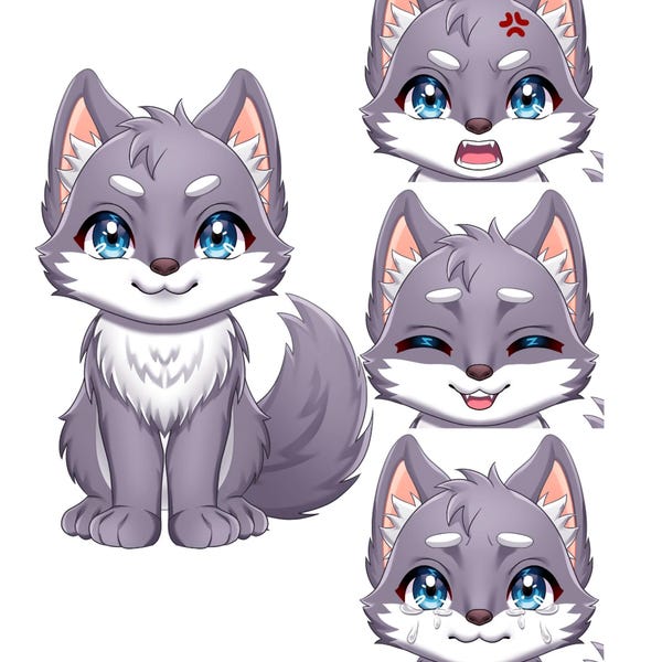 Custom Twitch Panels Info for Your Stream Chibi Panels, Anime Panels ...